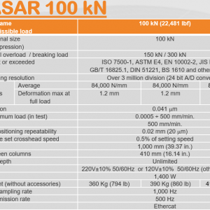 Máquina Universal Galdabini Quasar 100 – Metrology Store